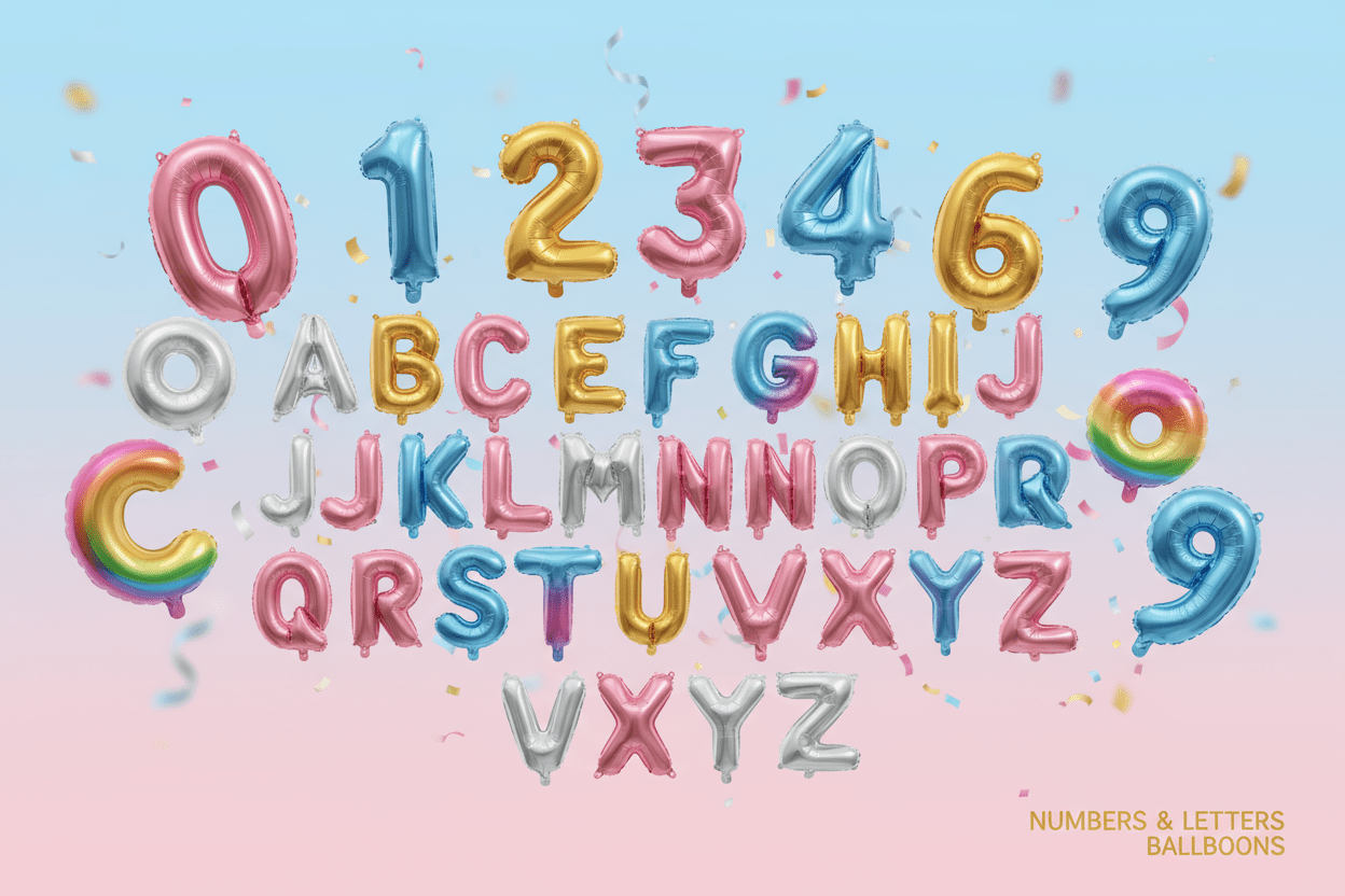 Number & Letter Balloons | Foil & Helium Balloons – Balloons N' More